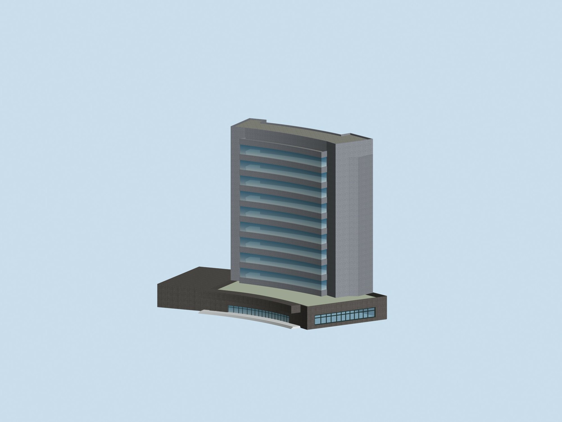 ArtStation - City hotel simple office building - 34 | Resources