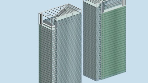 ArtStation - City hotel simple office building - 67 | Resources