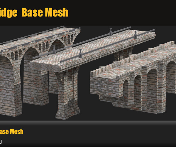 ArtStation - 25 Bridge Base Mesh | Resources