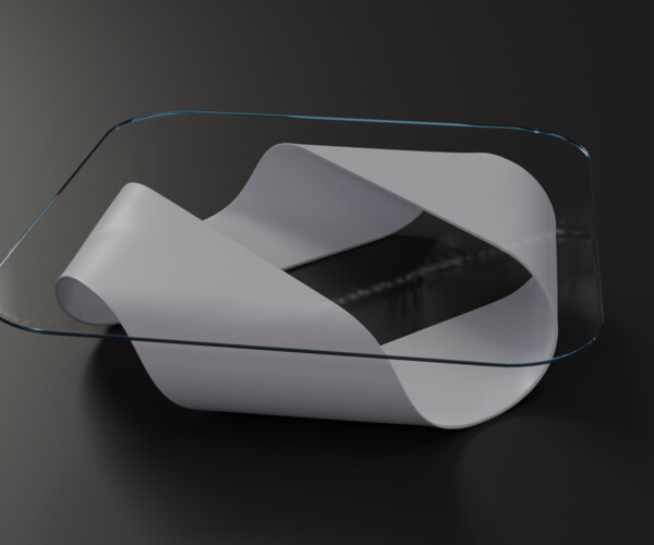 ArtStation - Mobius Coffee Table By Kristalia | Resources