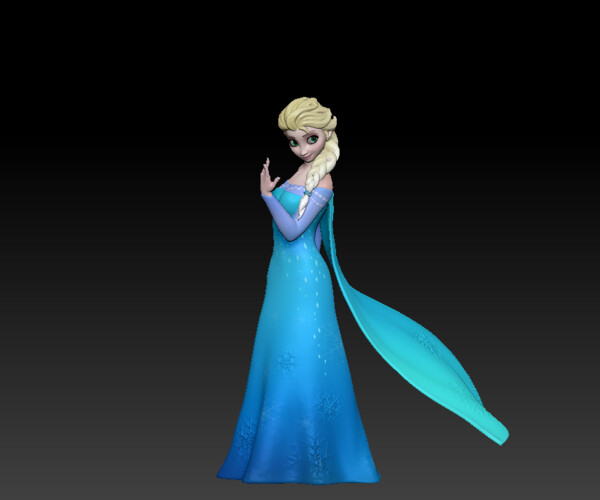 ArtStation - Elsa - Frozen Fan art 3D print model | Resources