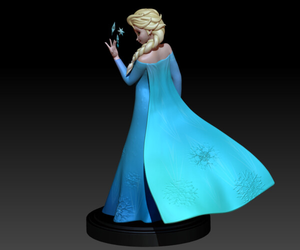 ArtStation - Elsa - Frozen Fan art 3D print model | Resources