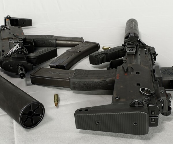 ArtStation - MP7 A1 + Micro T2 n Silencer | Game Assets