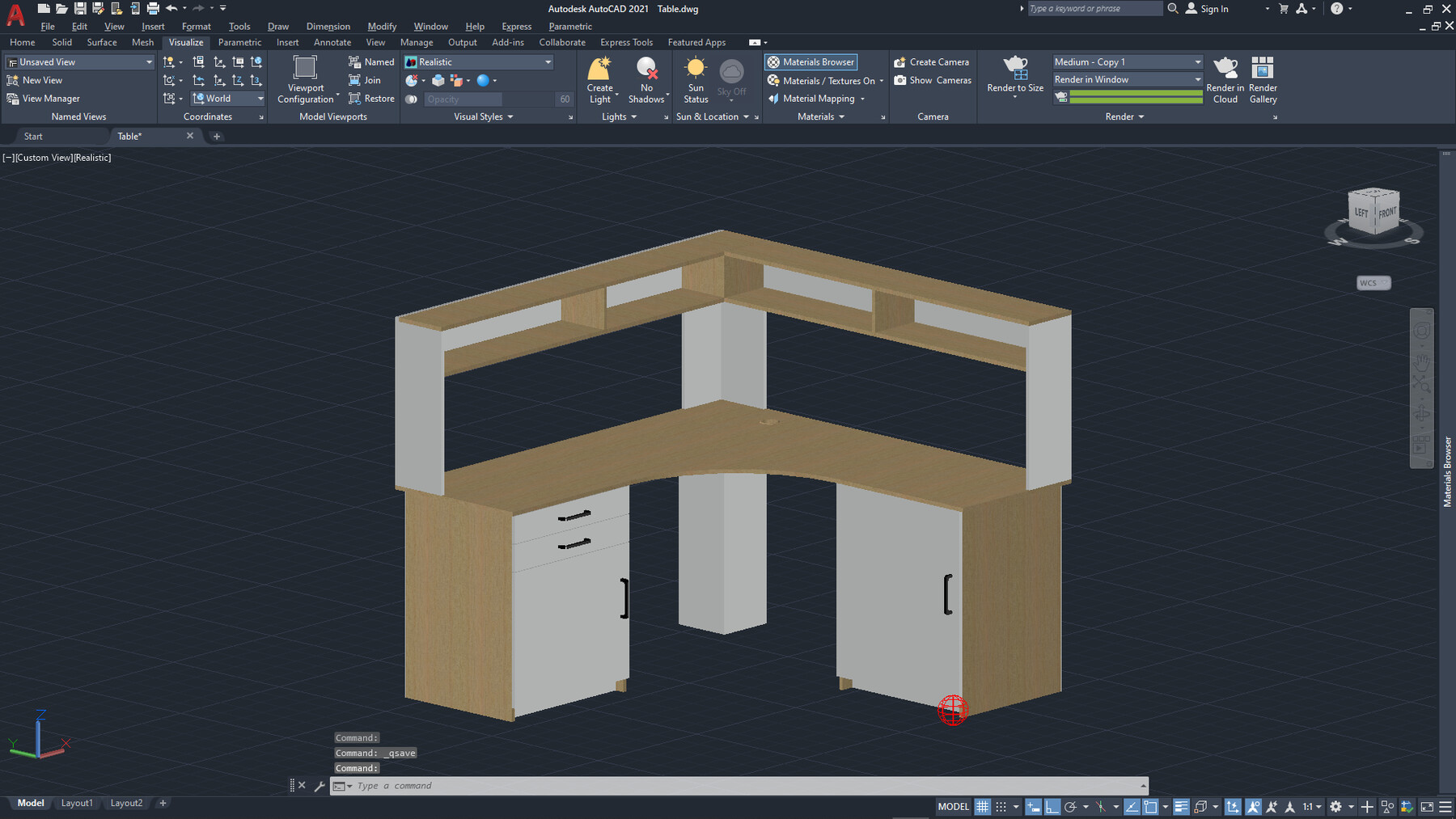 ArtStation - Office Table ACad (DWG) | Resources