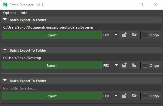 ArtStation - (Maya) Batch Exporter 1.1 | Resources