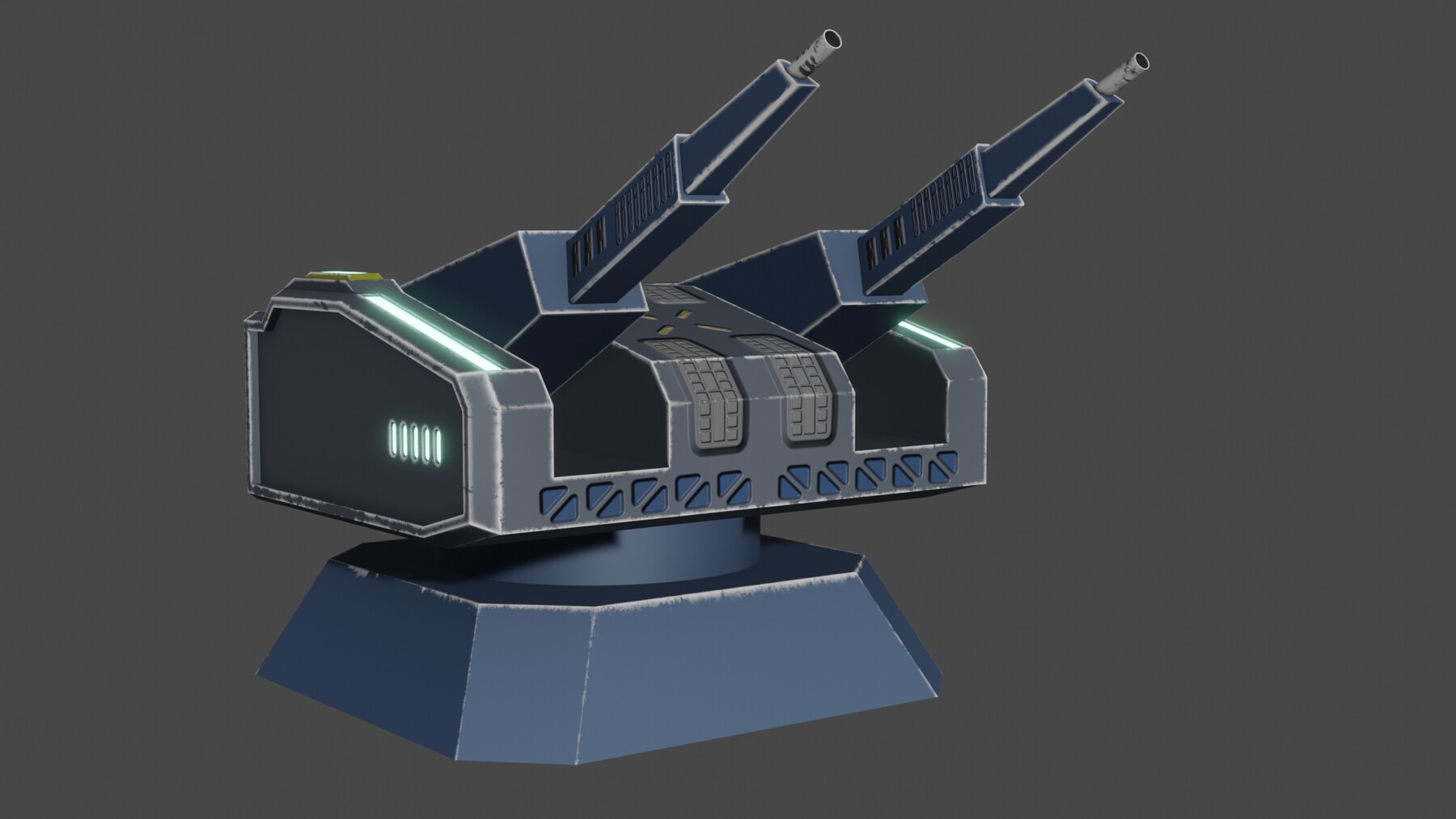 ArtStation - scifi turret | Game Assets
