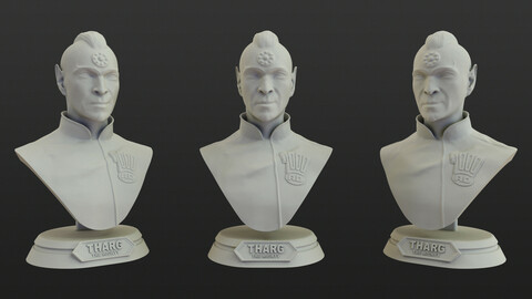 ArtStation - Tharg Bust 3D Printable Model | Resources
