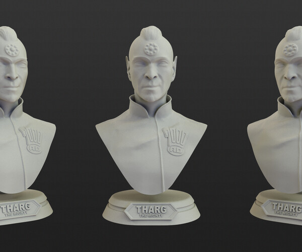 ArtStation - Tharg Bust 3D Printable Model | Resources