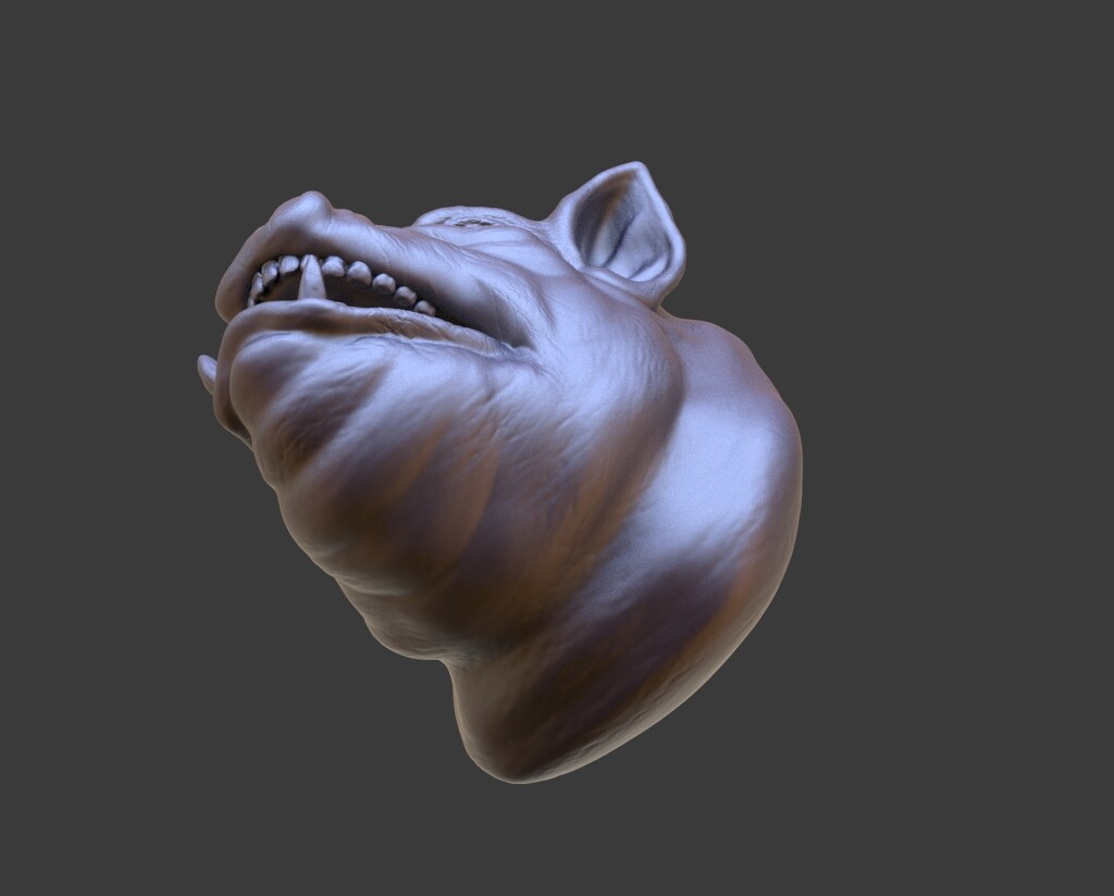 ArtStation - Head-P7_high poly sculpt | Resources