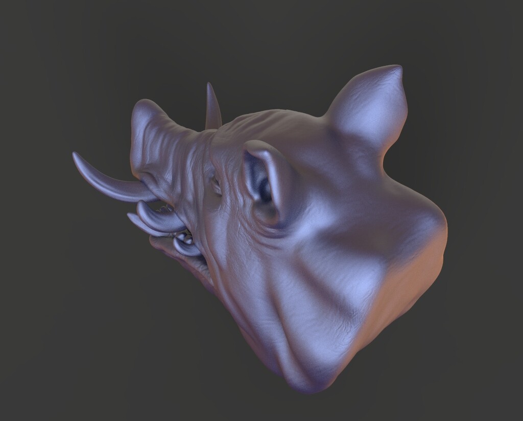 ArtStation - Head-P8_high poly sculpt | Resources