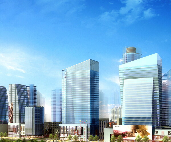 ArtStation - City hotel simple office building - 251 | Resources