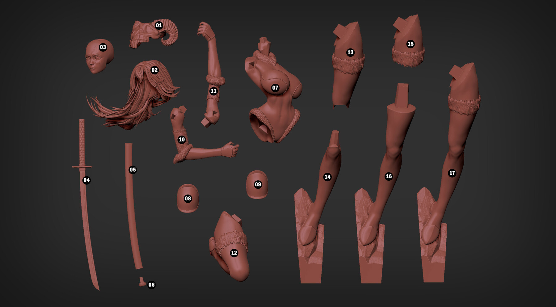 ArtStation - Nelliel TYBW - Bleach - 3D Printable STL | Resources
