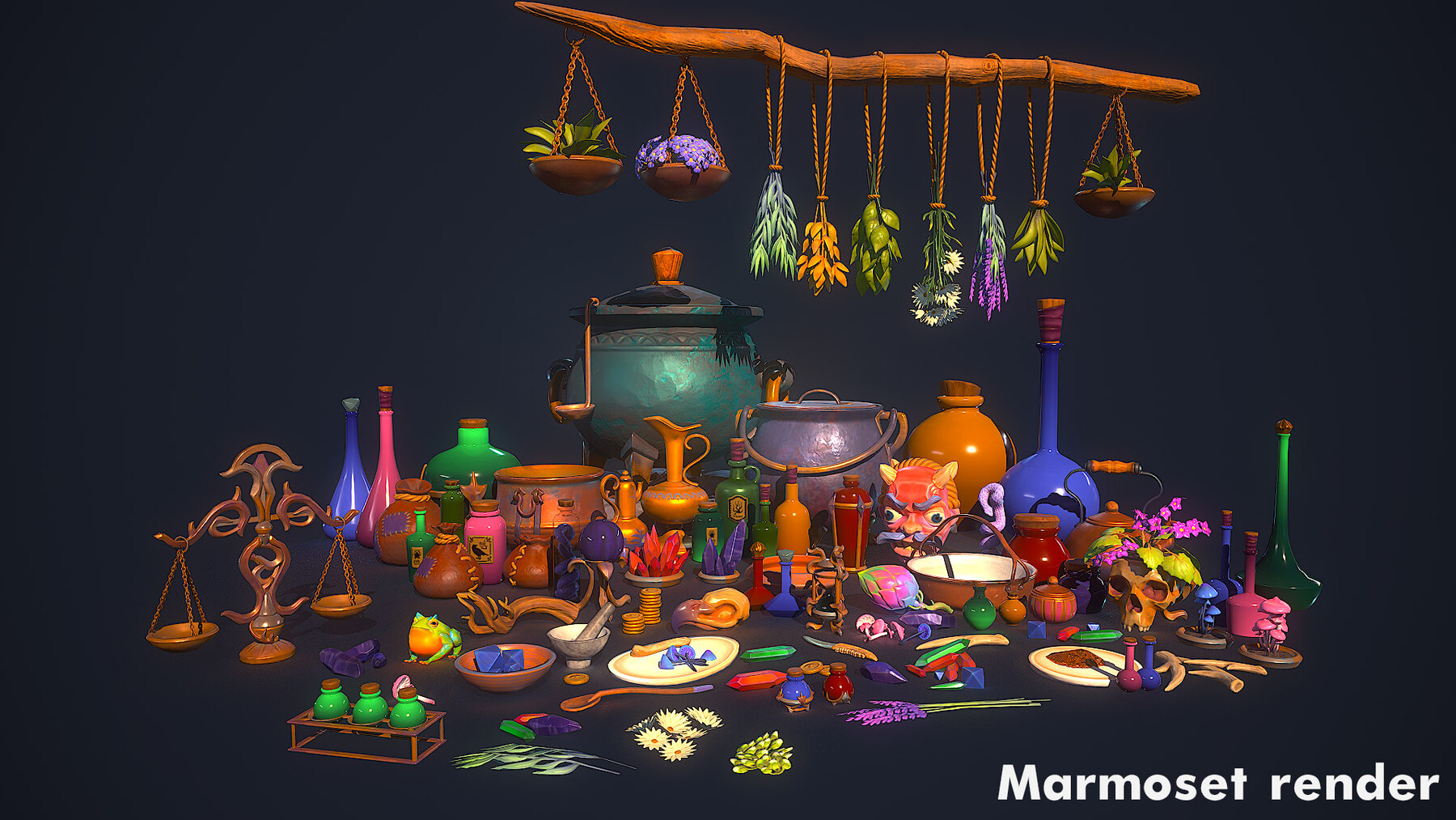 ArtStation - Potion Props Pack | Game Assets