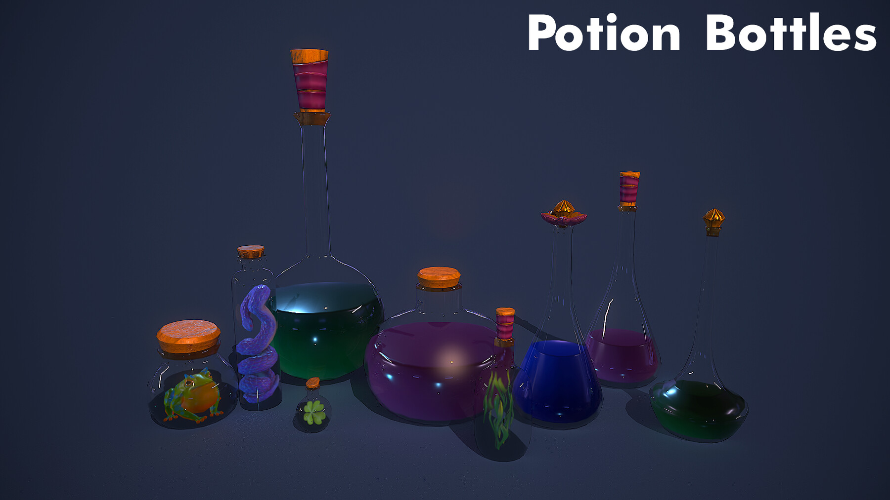ArtStation - Potion Props Pack | Game Assets