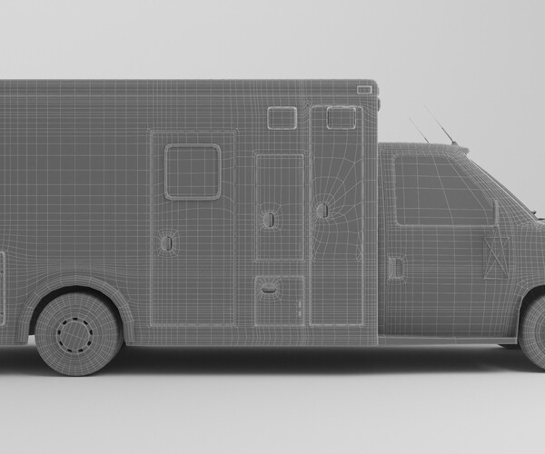 ArtStation - Ambulance 4K | Game Assets