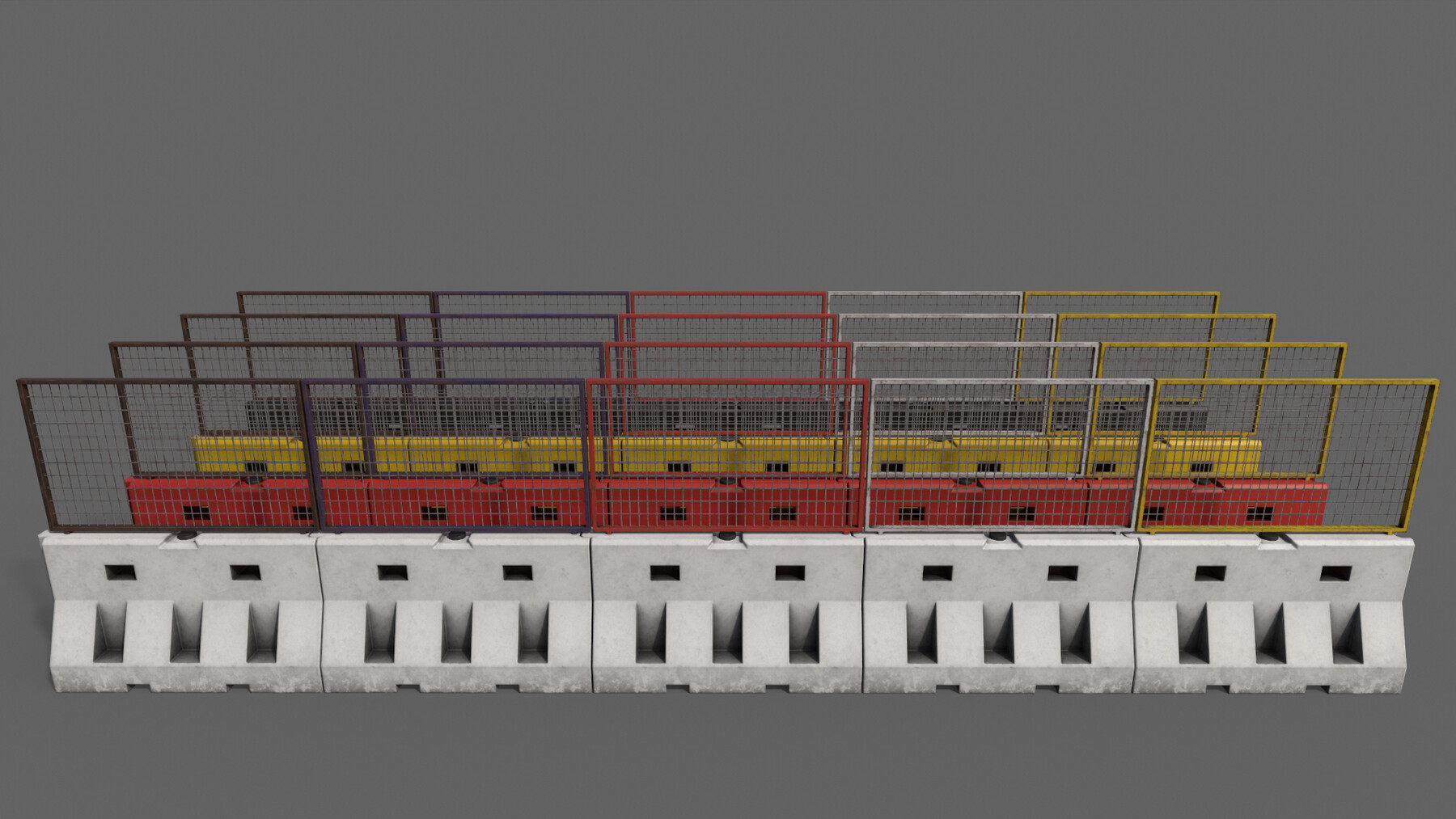 ArtStation - PBR Traffic Barrier | Game Assets