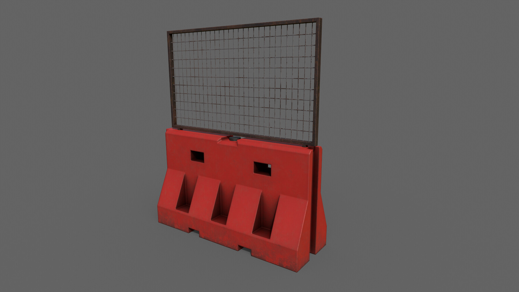 ArtStation - PBR Traffic Barrier | Game Assets