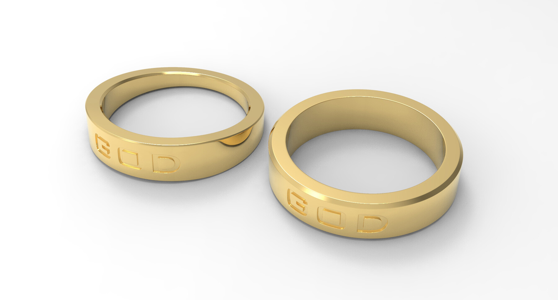 ArtStation - God Couple Ring Gold | Resources