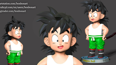 ArtStation - Dragon Ball - Gohan Kid | Resources
