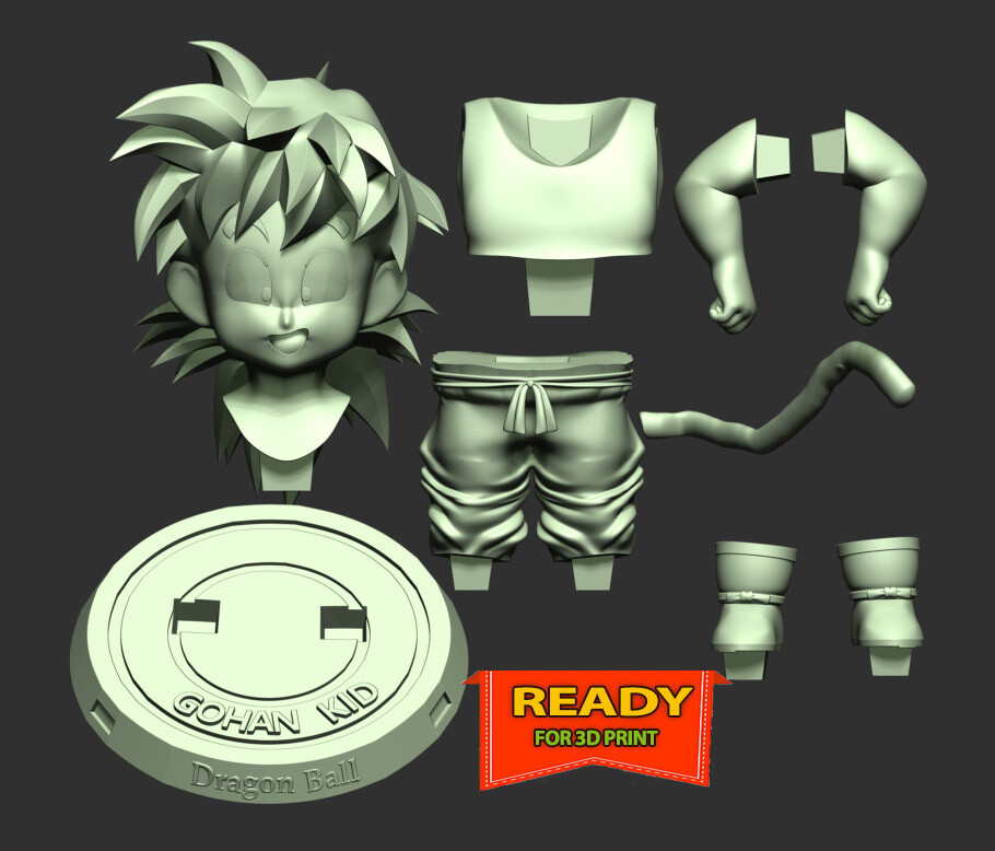 ArtStation - Dragon Ball - Gohan Kid | Resources