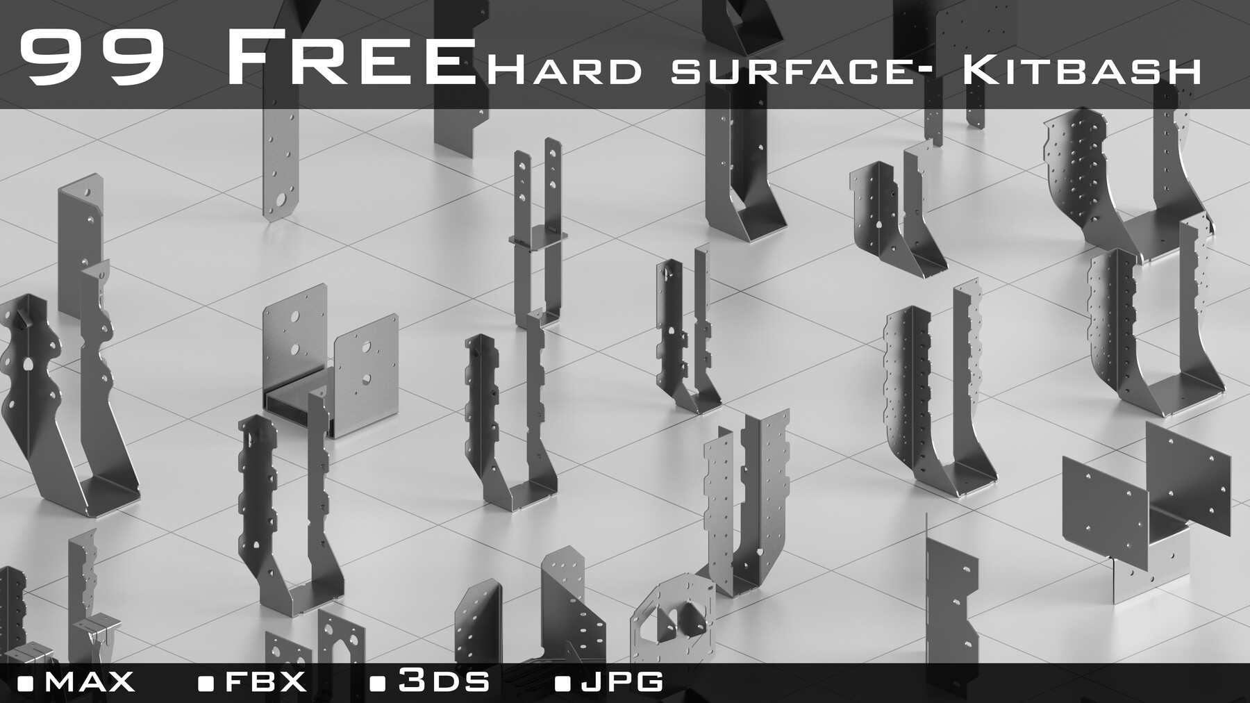 ArtStation - 99 Free- Hard surface- Kitbash | Resources
