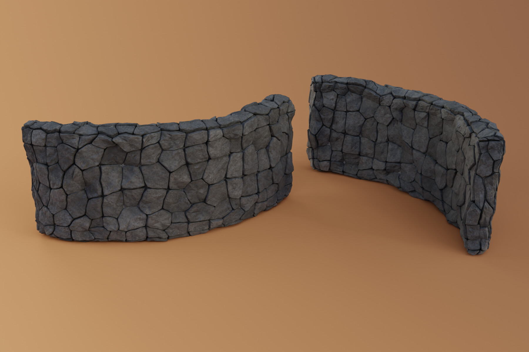 ArtStation - Stone Wall Building Set | Game Assets