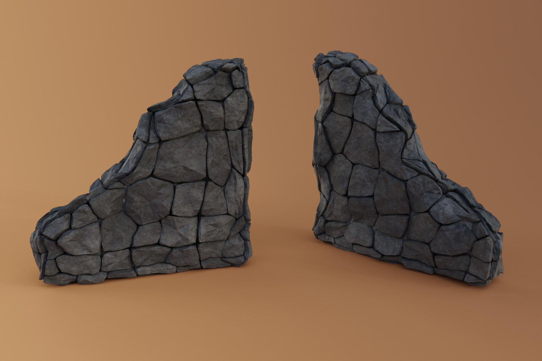 ArtStation - Stone Wall Building Set | Game Assets