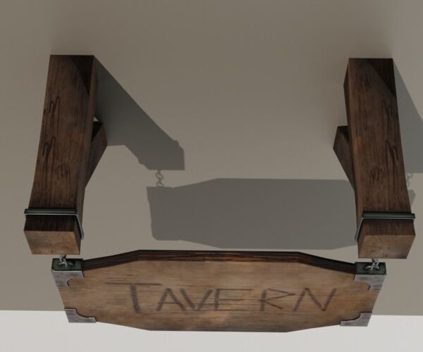 ArtStation - Tavern Sign | Game Assets