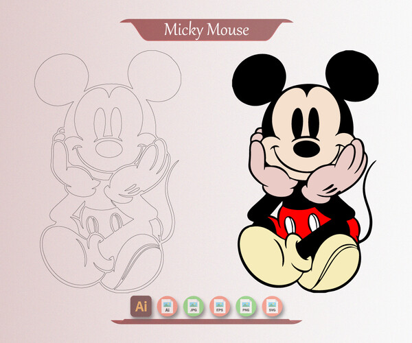 ArtStation - Micky Mouse Art Or Mascot Logo | Artworks