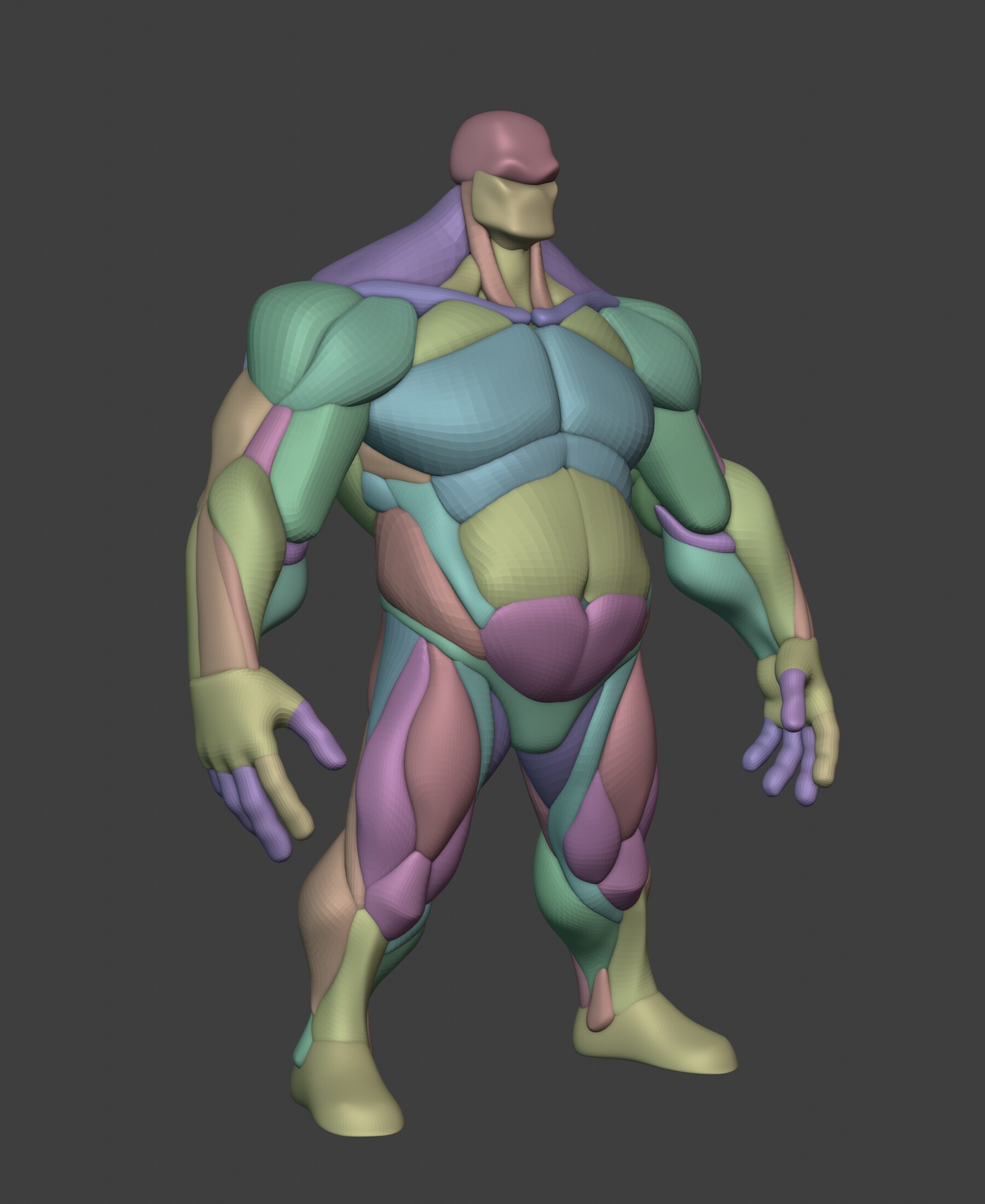 ArtStation - Stylized Heavy Anatomy Blockout | Resources