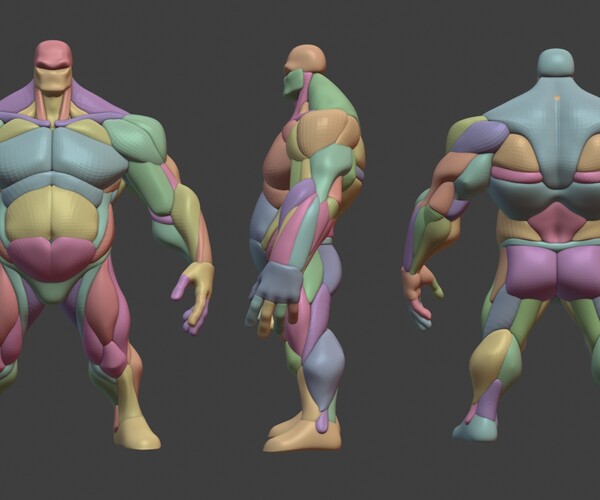 ArtStation - Stylized Heavy Anatomy Blockout | Resources