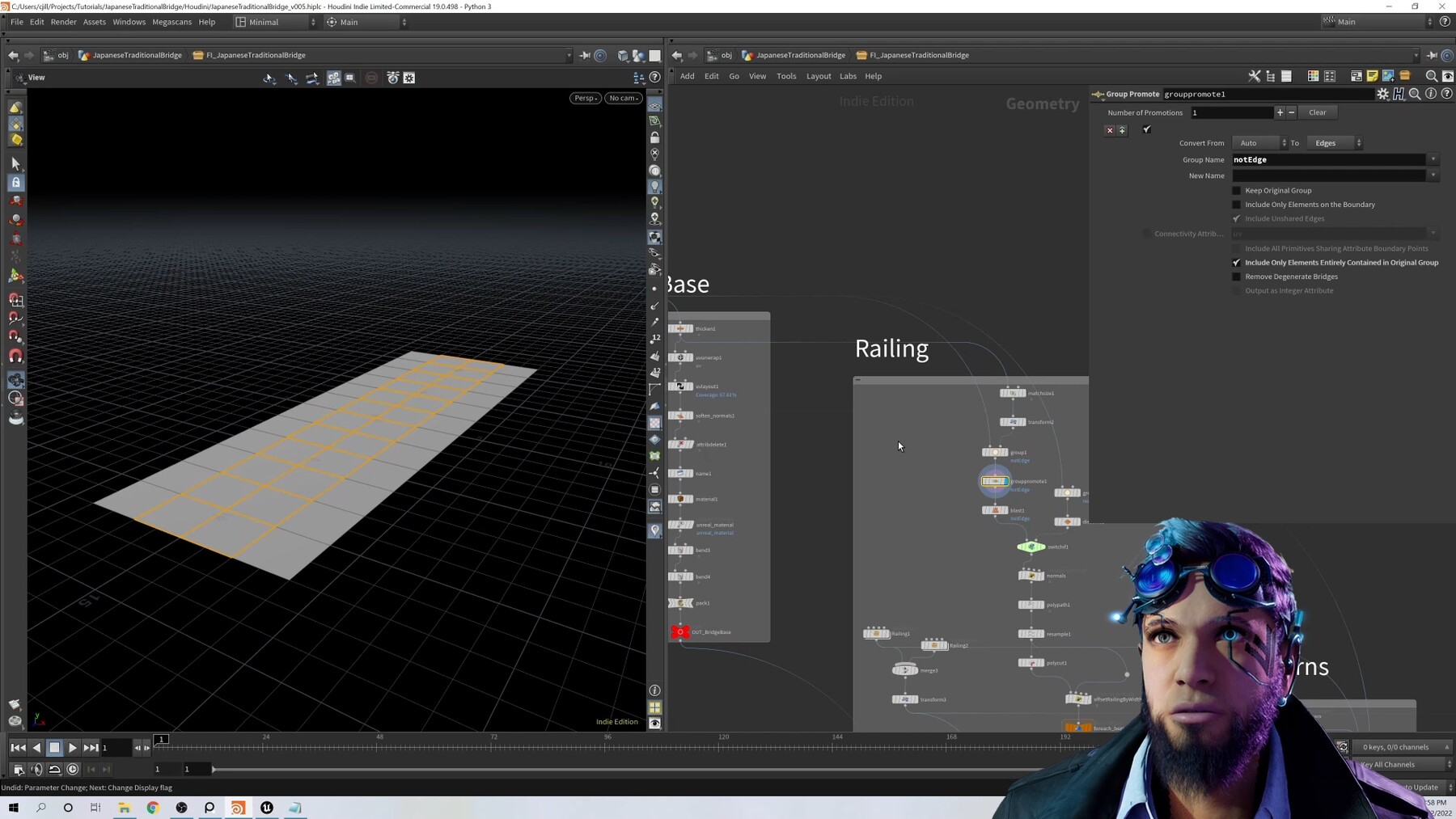 ArtStation - Tutorial: Japanese Traditional Bridge Procedural Generator with Houdini & Unreal ...