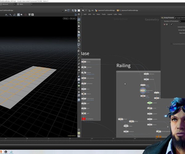 Artstation Tutorial Japanese Traditional Bridge Procedural Generator With Houdini And Unreal
