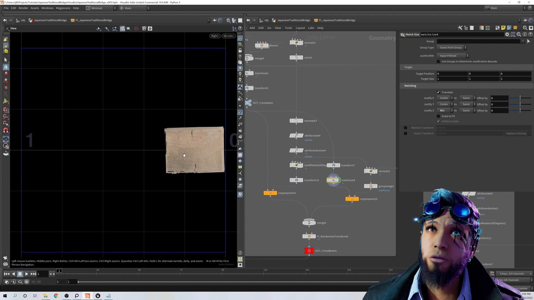 Artstation Tutorial Japanese Traditional Bridge Procedural Generator With Houdini And Unreal