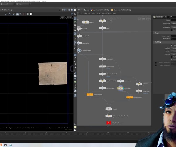 Artstation Tutorial Japanese Traditional Bridge Procedural Generator With Houdini And Unreal