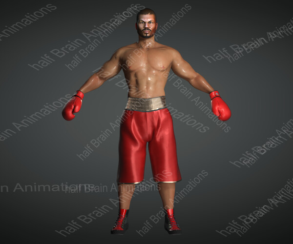 ArtStation - Realistic 3d model Boxer and fighter | Resources