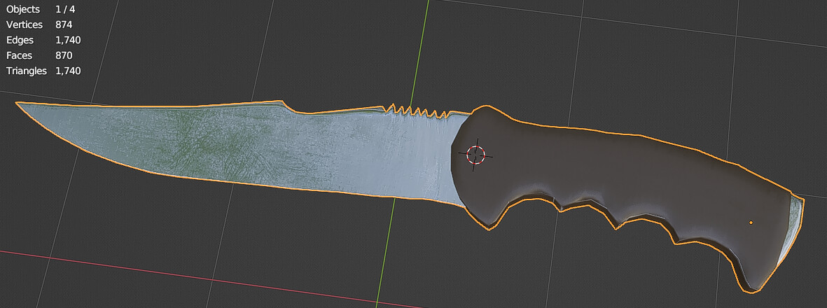 ArtStation - Low Poly Knife Pack - 6 Knife Game Ready - PBR Texture ...