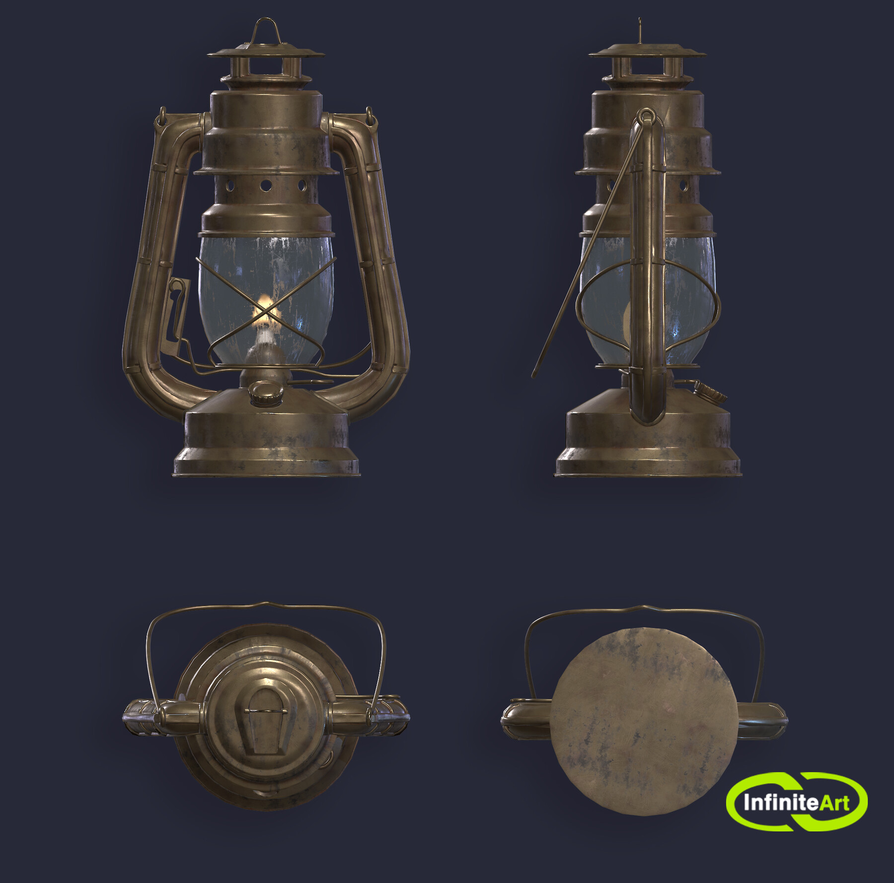 ArtStation - Oil Lamp | Game Assets