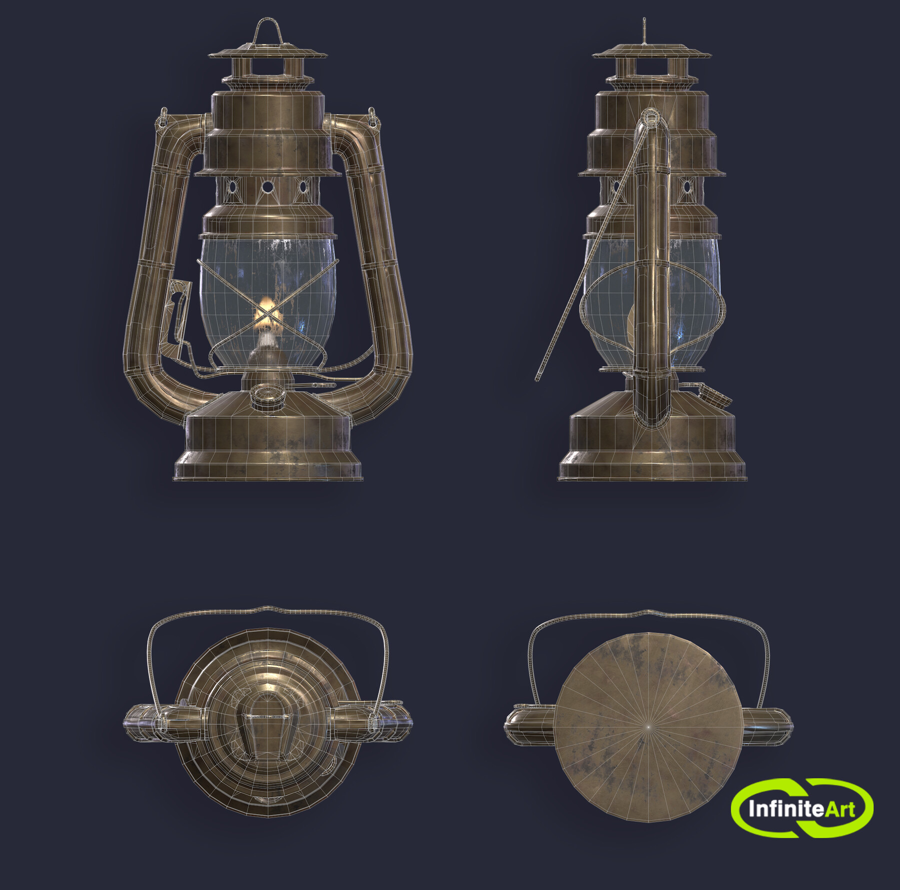 ArtStation - Oil Lamp | Game Assets