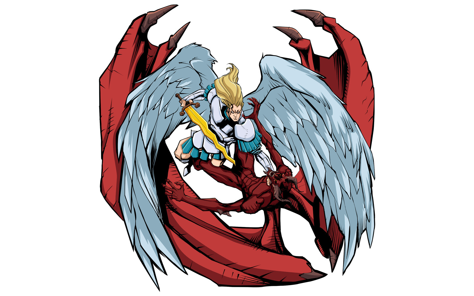 ArtStation - Angel versus Devil 2 | Artworks