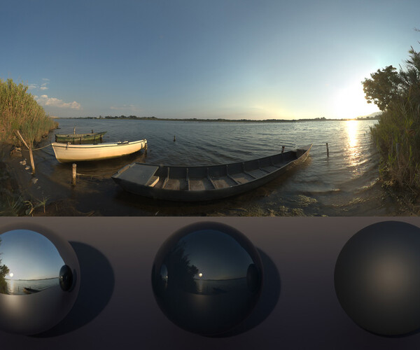 ArtStation - Hdri - Lake And Boats | Resources