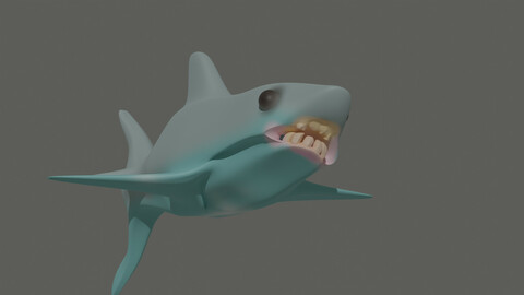 ArtStation - Shark Painted Rigged and Animated | Game Assets