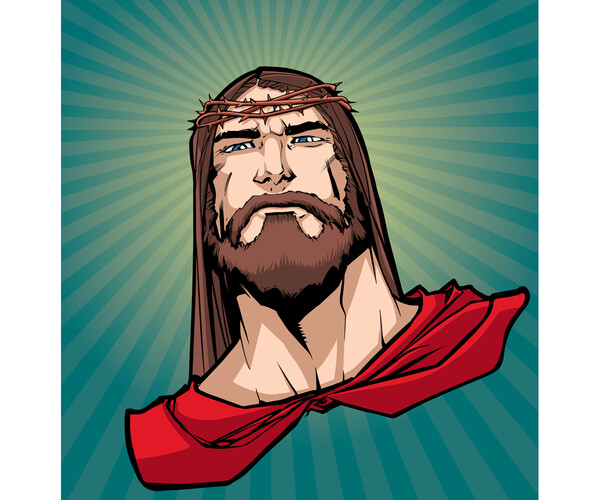 ArtStation - Jesus Superhero Portrait 2 | Artworks