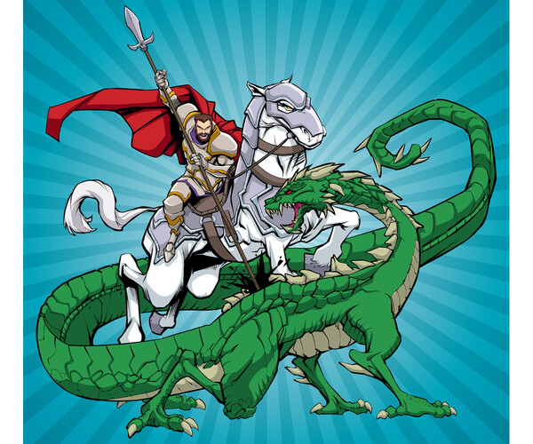 ArtStation - Saint George Slaying the Dragon | Artworks