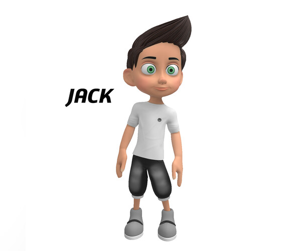 ArtStation - Jack Rigged Stylized Character | Game Assets