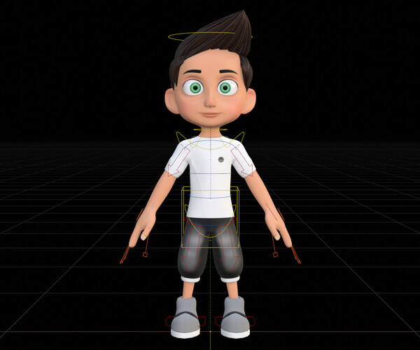 ArtStation - Jack Rigged Stylized Character | Game Assets