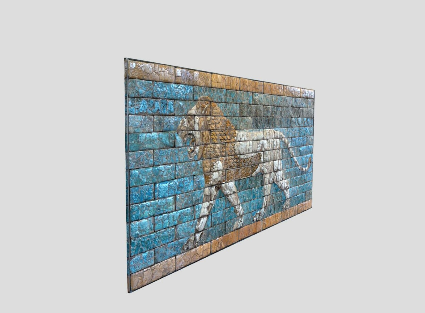 ArtStation - Babylonian lion-relief- Ishtar Gate | Resources