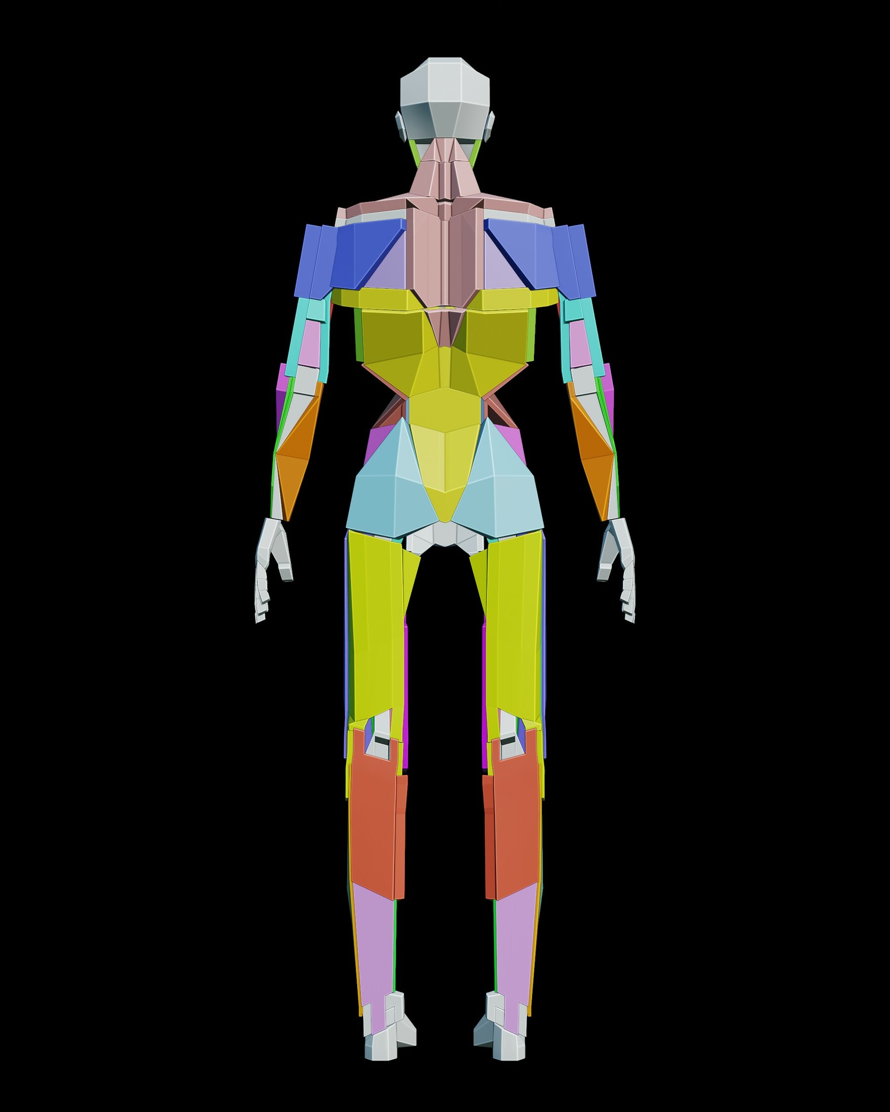 ArtStation - Low Poly Male Anatomy Rigged | Resources