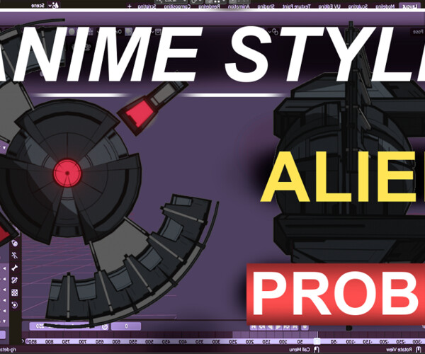 ArtStation - Anime Style:Alien-PROBE | Game Assets