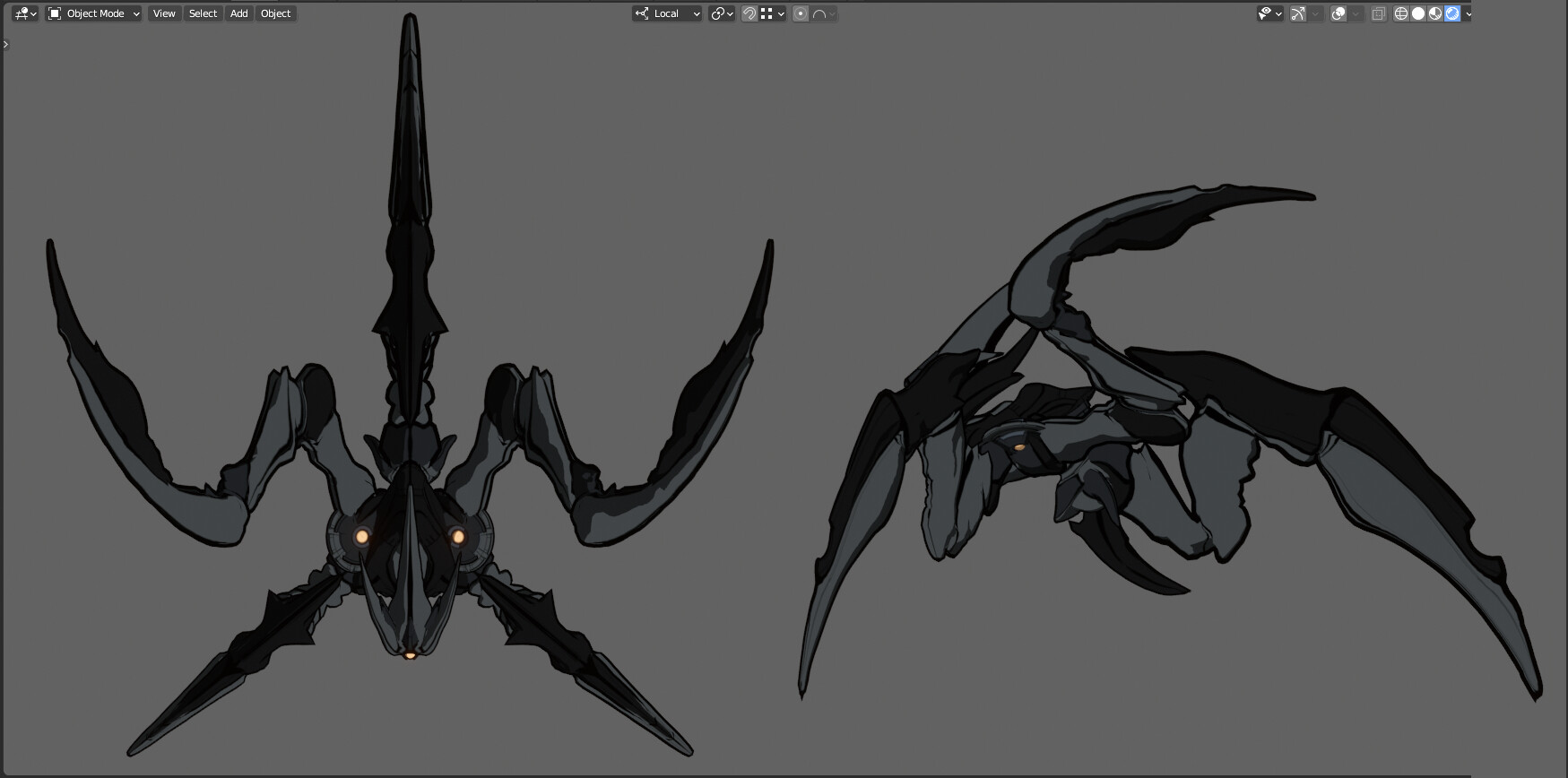 ArtStation - Anime Style: Alien "AIRBORNE-SWARMER" Enemy | Resources